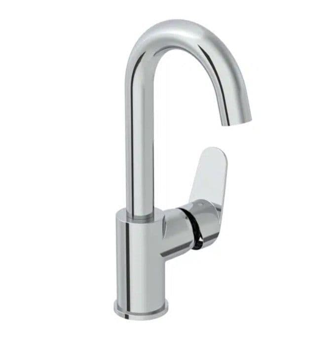 Vitra Flow Round Basin Mixer Tap With Swivel Spout A43152