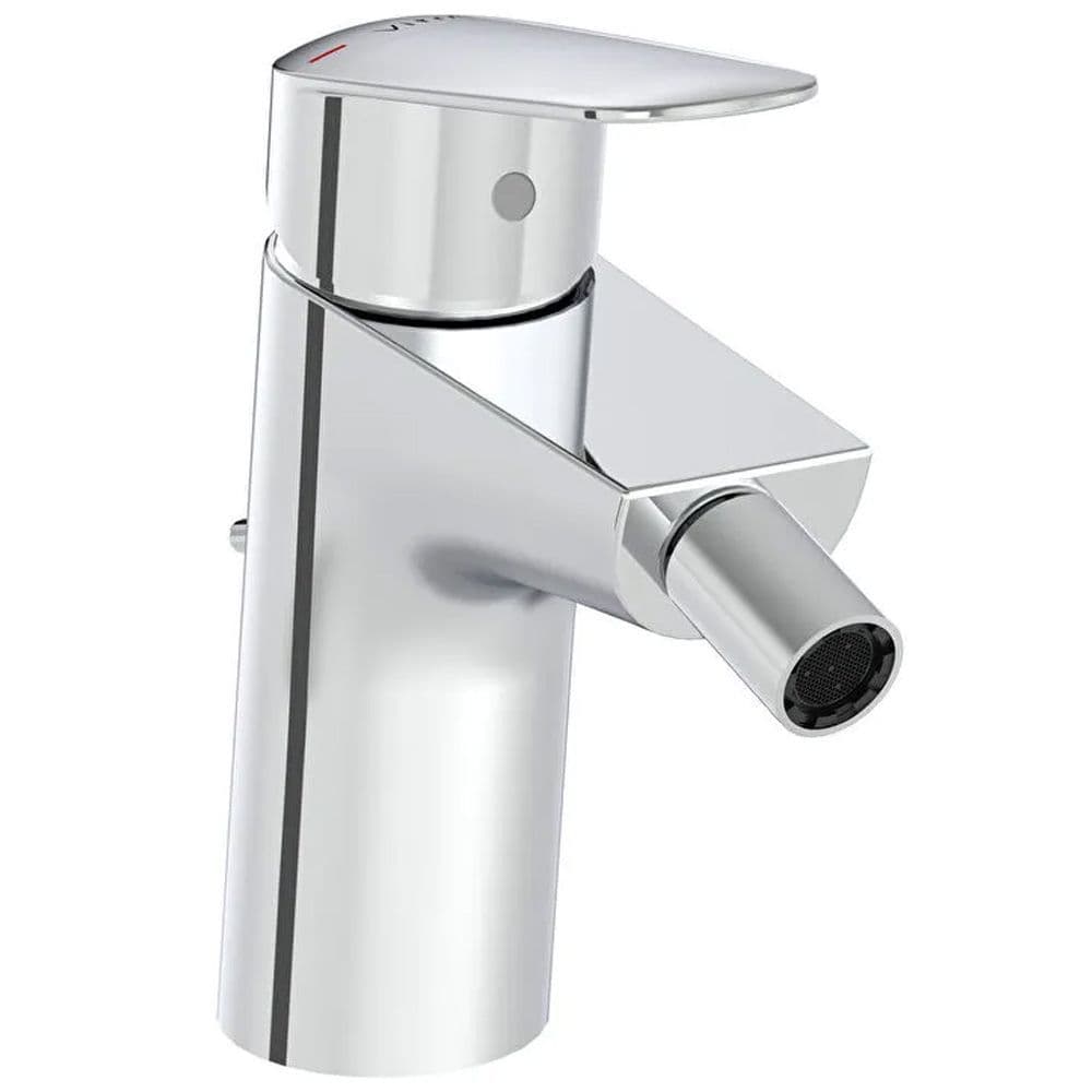 Vitra Flow Round Bidet Mixer Tap With Pop-up Waste A42933
