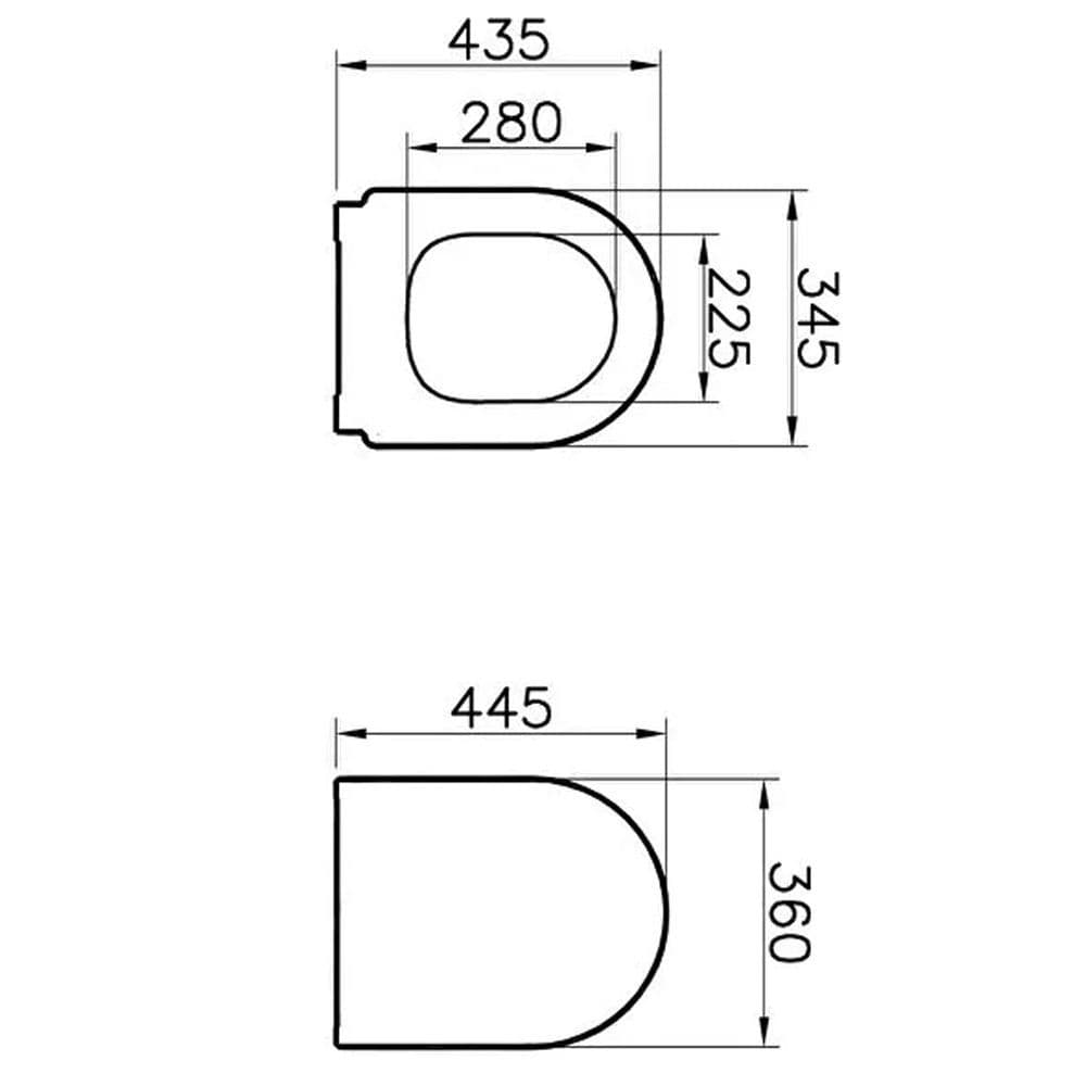 Vitra Integra Round Soft Close Toilet Seat & Cover White 108-003-309