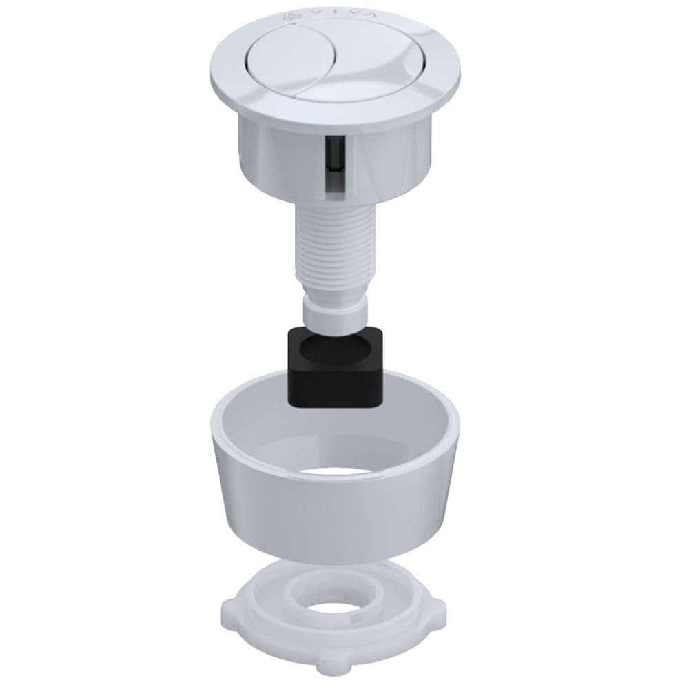 Viva Gloss White Uni-Button UNI/SBW