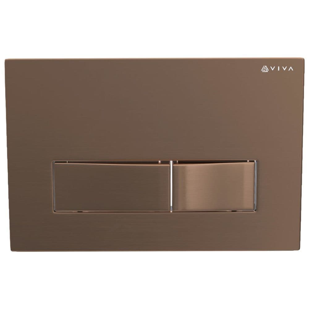 Viva Skylo Brushed Copper Dual Flush Plate ULTRA26