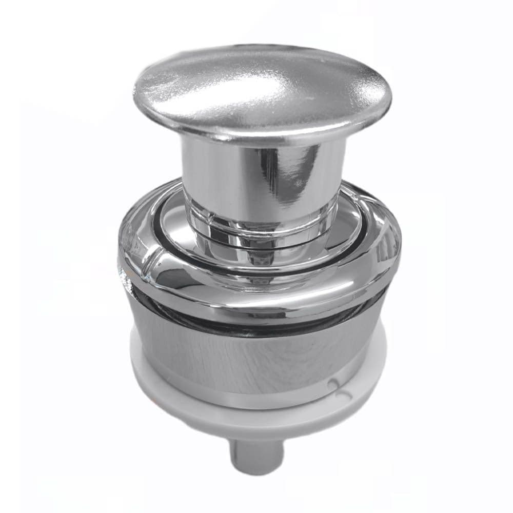 Wirquin Chrome Plated Single Push Button Cable Operated raised Doc M ...