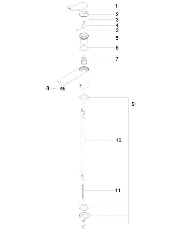 Dornbracht Lisse' Single-Lever Basin Without Basin 09/03/2016-18/02 ...