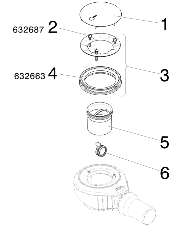 Viega Tempoplex Plus Drain Model 6960