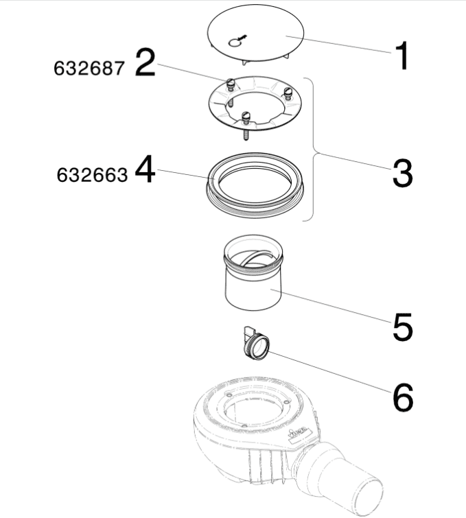 Viega Tempoplex Plus Drain Model 6960.1