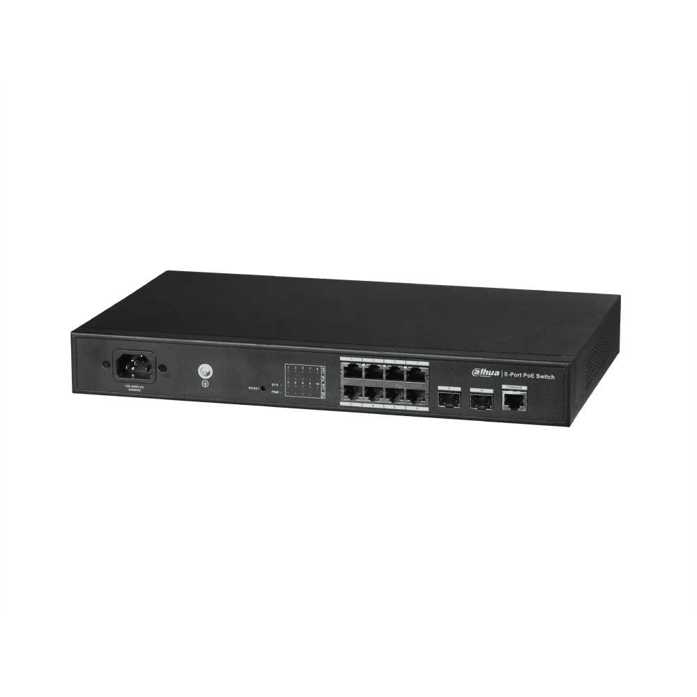 Dahua 8-Port Managed Gigabit PoE Rackmount Switch
