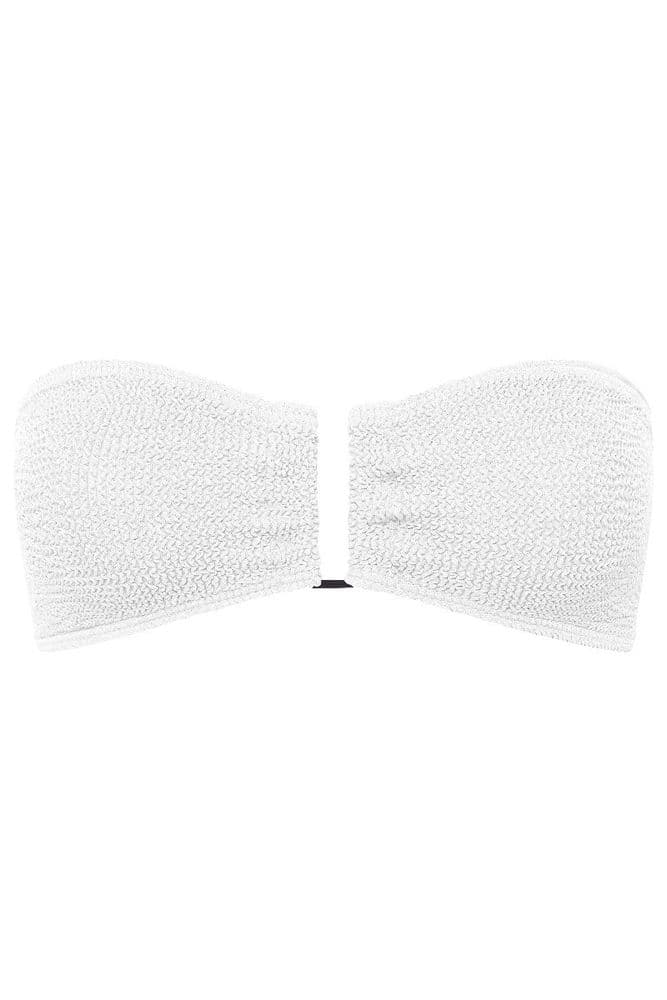 Bond Eye Blake Bandeau Bikini Top Optic White Eco