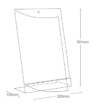 A4 Angled Ad-Print / Notice Holder