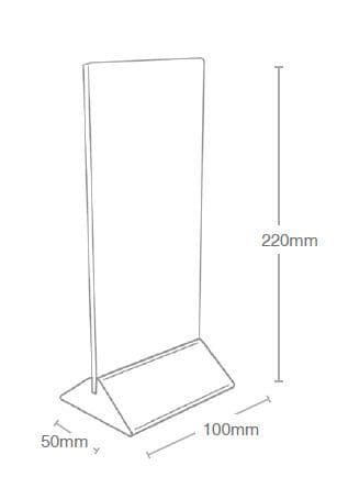 DL Information / Menu Holder - Double Sided