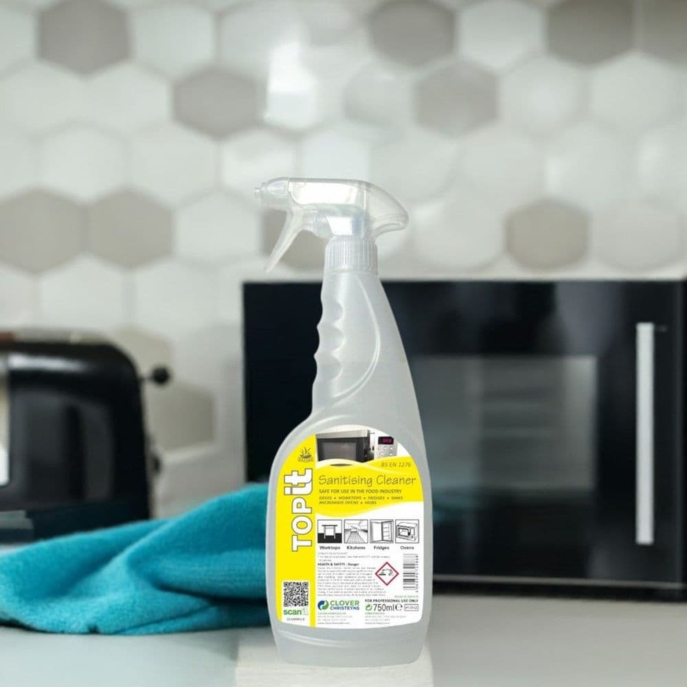 Clover 244 TopIT Multi Surface Sanitising Cleaner Ready to Use 750ml