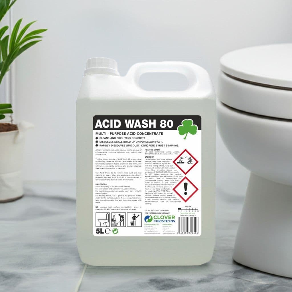 Clover 502 Acid Wash 80 Extra Strength Acidic Cleaner Available in 1L ...