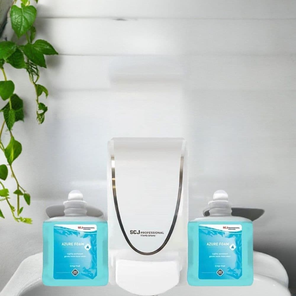 Azure Washroom Foam Hand Wash Cartridge and Dispenser