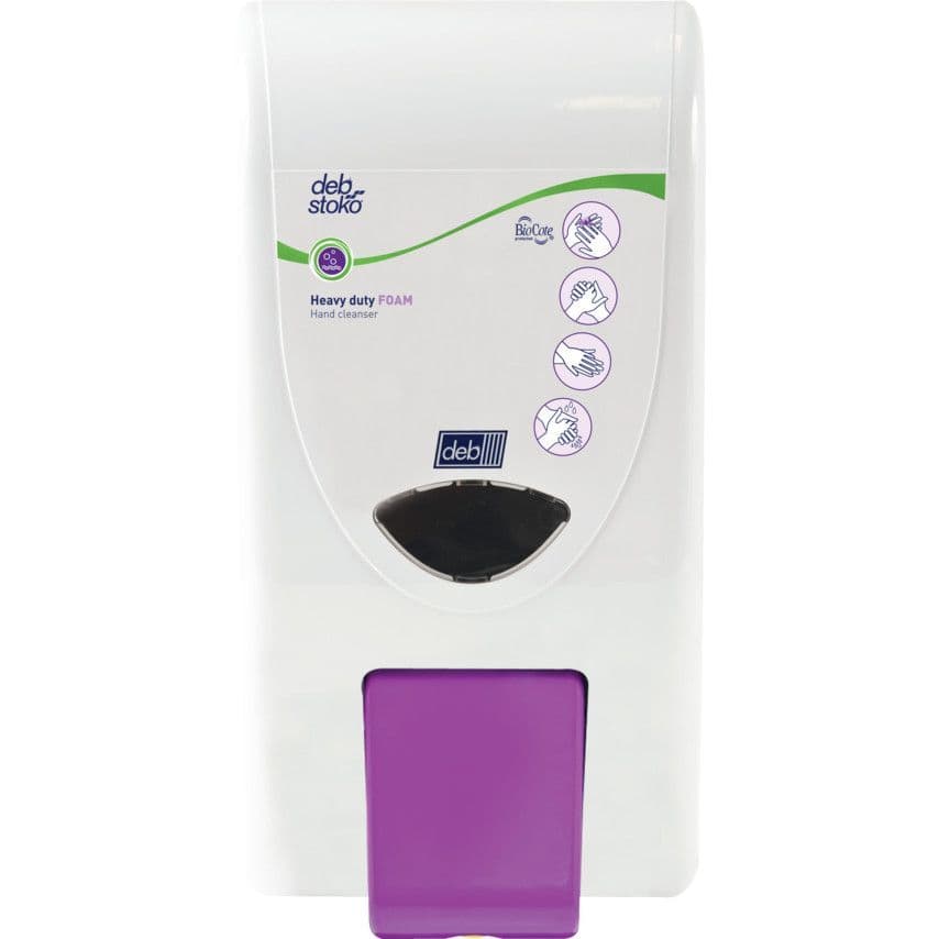 DEB GPF3L White Heavy Duty Gritty Foam Dispenser