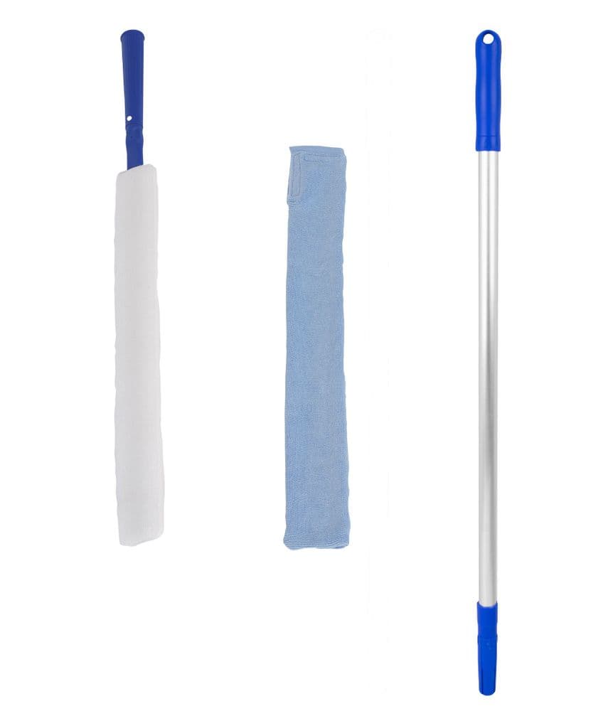 Flexi Cleaning Tool Kit Complete with Microfibre Sleeve & Telescopic Handle