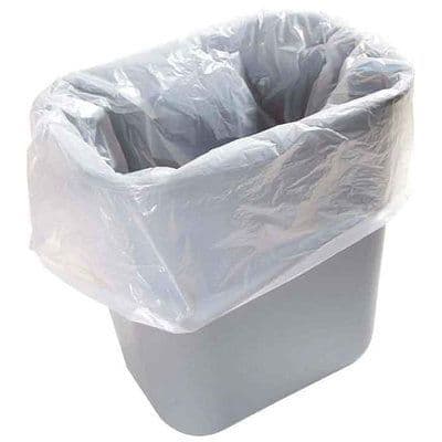 White Square Bin Liner 375x600x600mm 30L Standard Or Heavy Duty Box of 1000