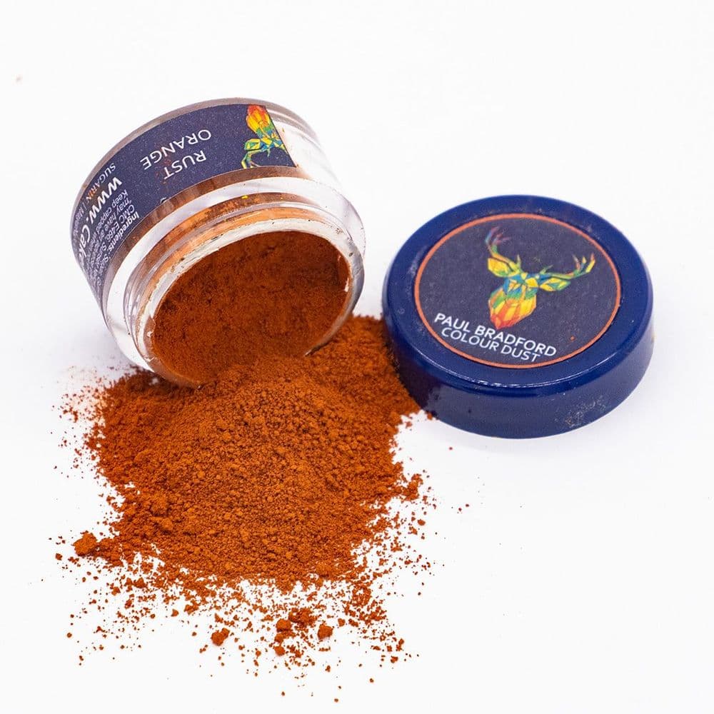 Paul Bradford Edible Colour Dust Rust Orange