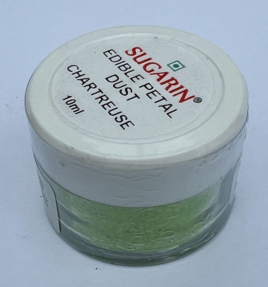 Sugarin Edible Petal Dust Chartreuse 10ml size