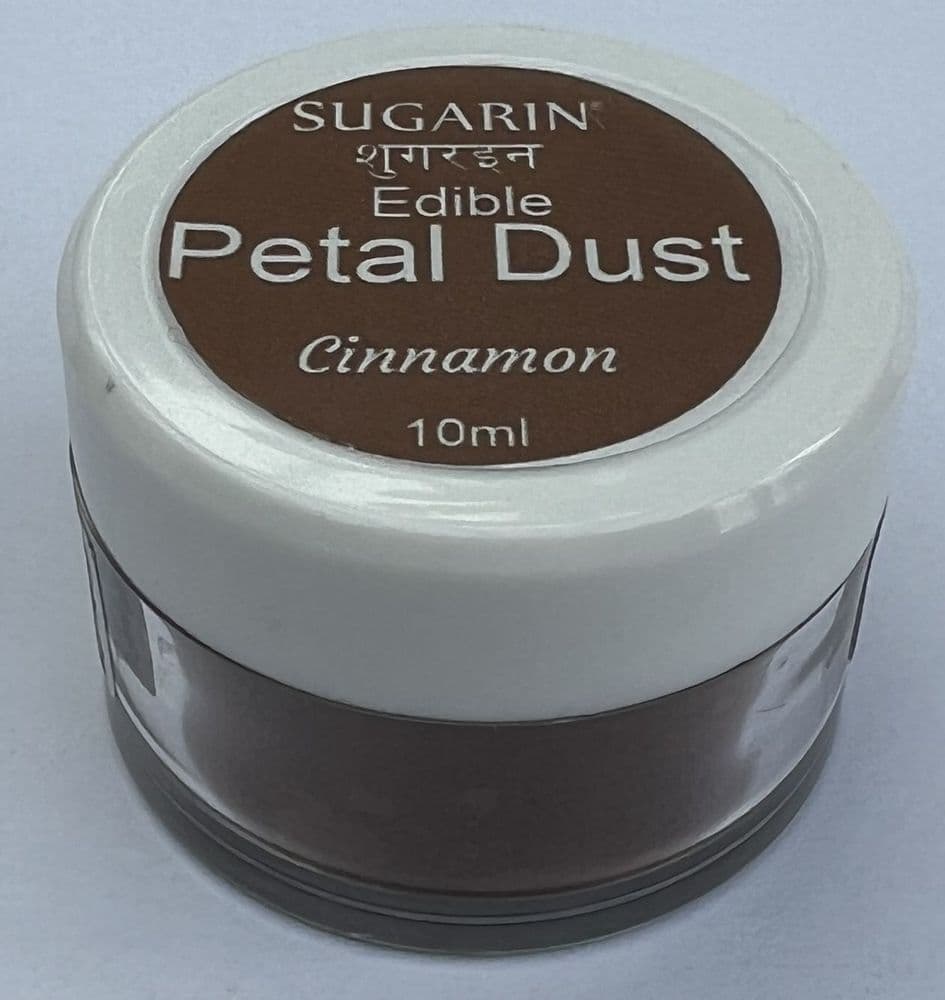 Sugarin Edible Petal Dust Cinnamon 10ml size