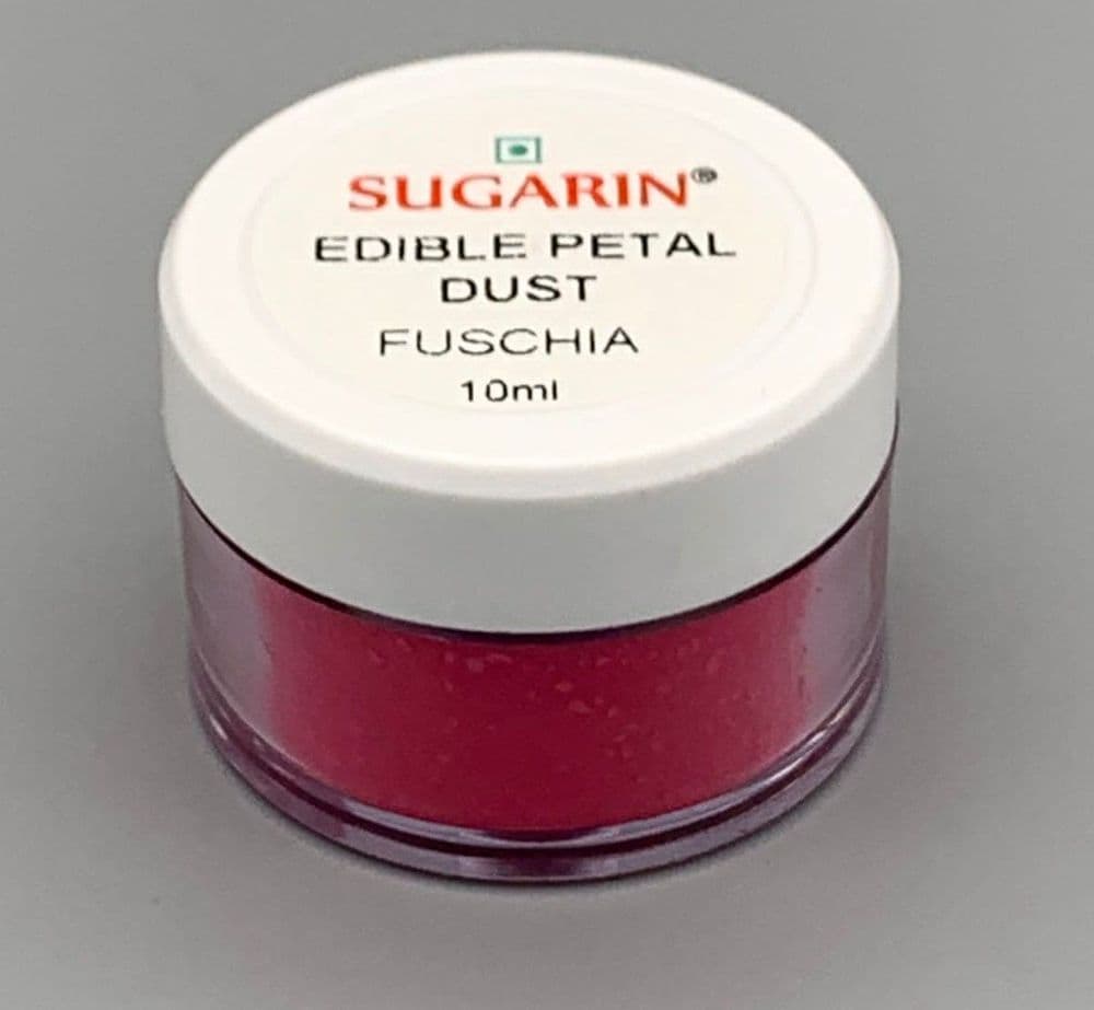 Sugarin Edible Petal Dust Fuchsia 10ml size