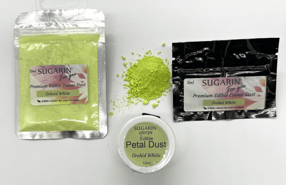 Sugarin Edible Petal Dust Orchid White