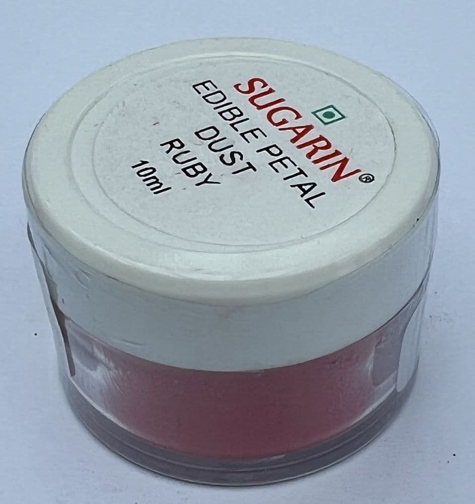 Sugarin Edible Petal Dust Ruby 10ml size