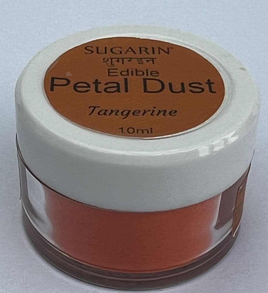 Sugarin Edible Petal Dust Tangerine 10ml size
