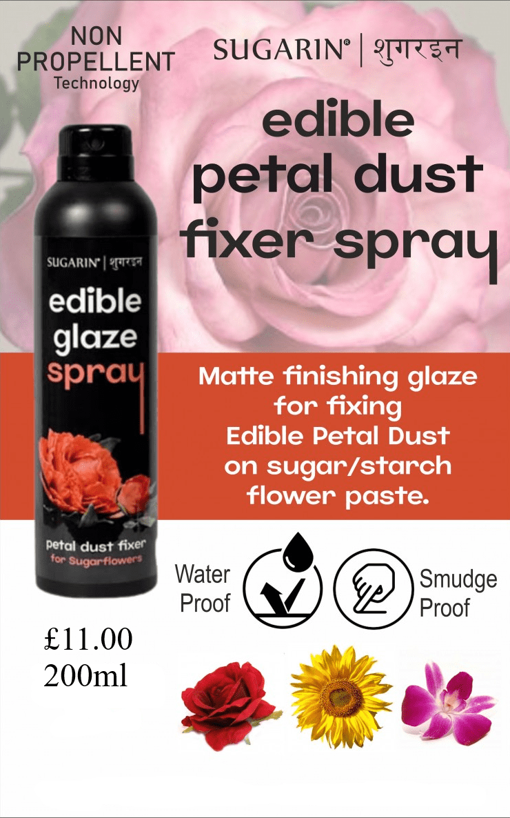 Sugarin Edible Glaze Spray - Petal Dust Fixer