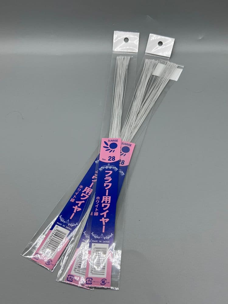 Sunrise Wires WHITE 28 gauge 50 wires 36cm long