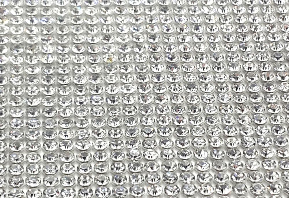 Clear Crystal Hot Fix Rhinestone Mesh EIMASS Crystal Mesh Rhinestone ...
