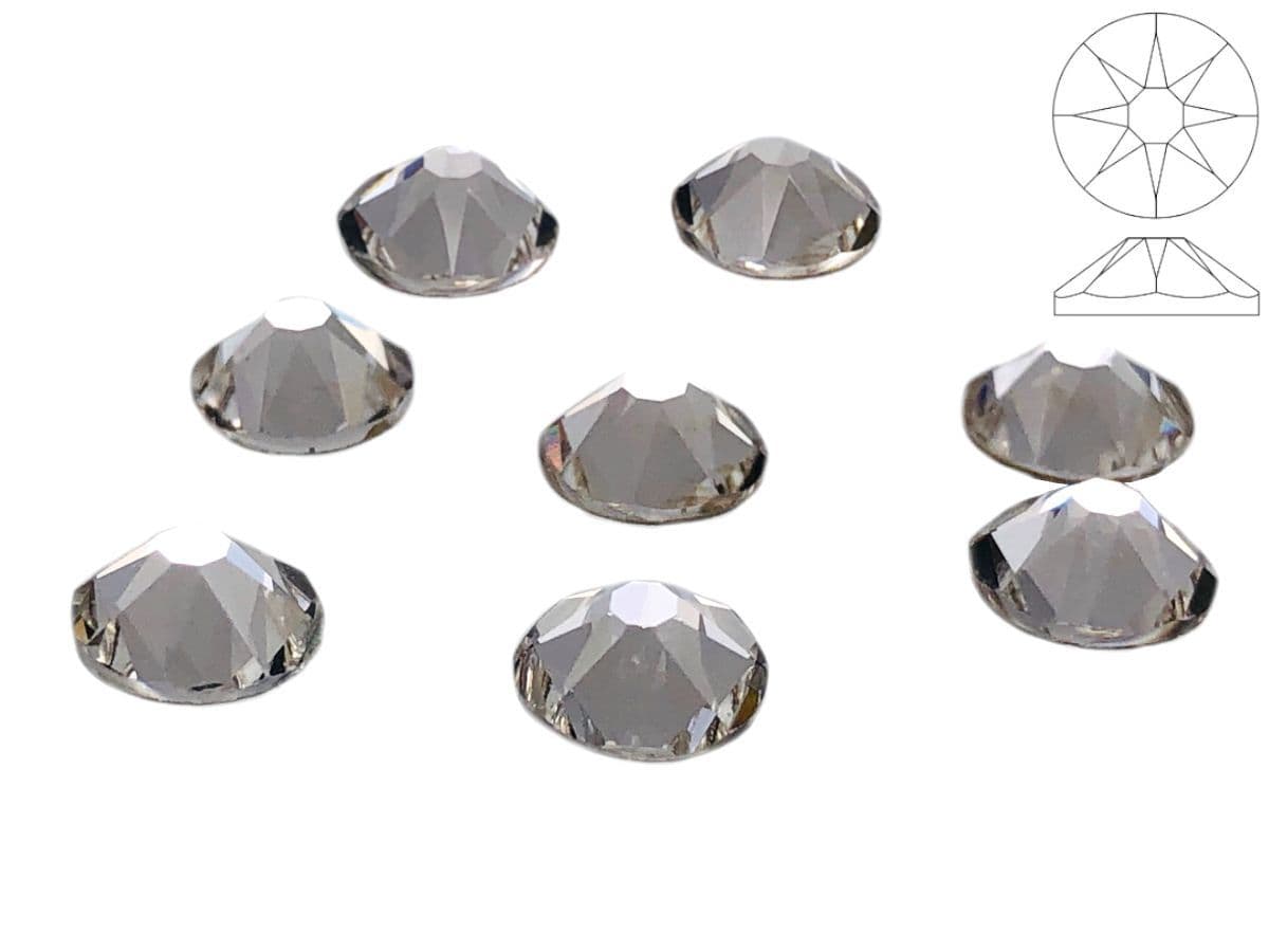 Crystal AB Gems EIMASS 8869 Crystal Flat Back Gems - Teardrop & Rivoli ...