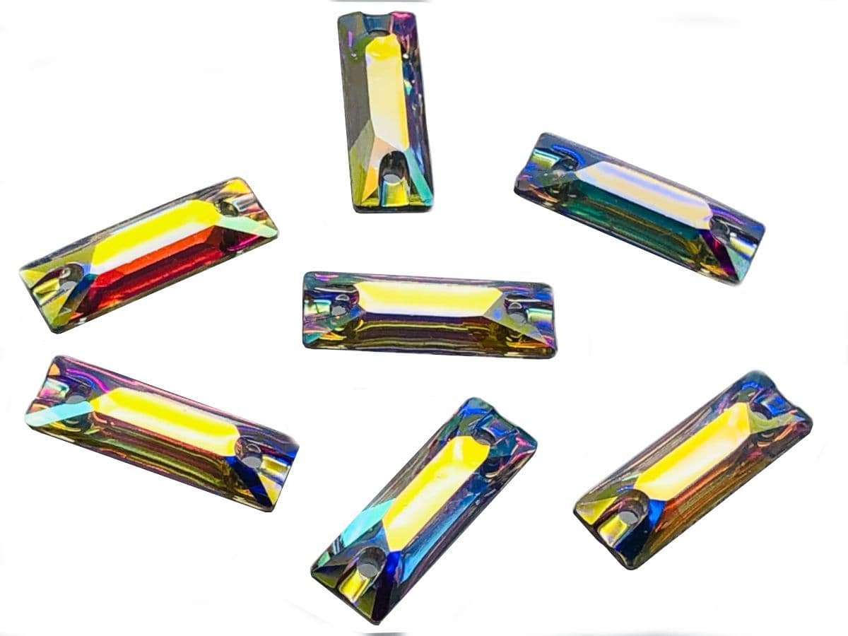 Crystal AB Oblong Shape EIMASS Resin Sew on Glue on Crystals