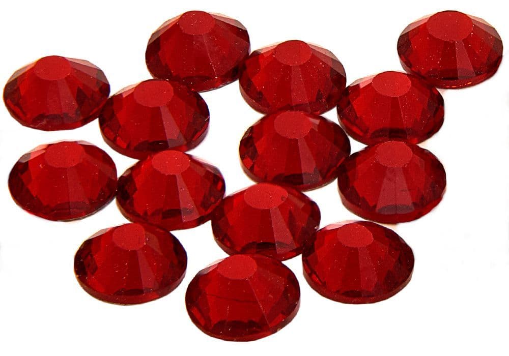Dark Siam Ruby EIMASS 7787 Grade A Flat-Back Non-Hot Fix Glass Crystals