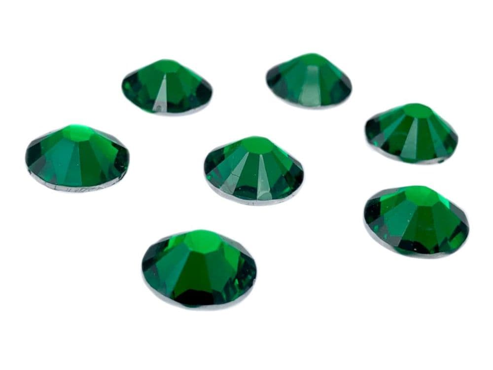 Emerald Green EIMASS Resin Flat Back Non Hotfix Rhinestones