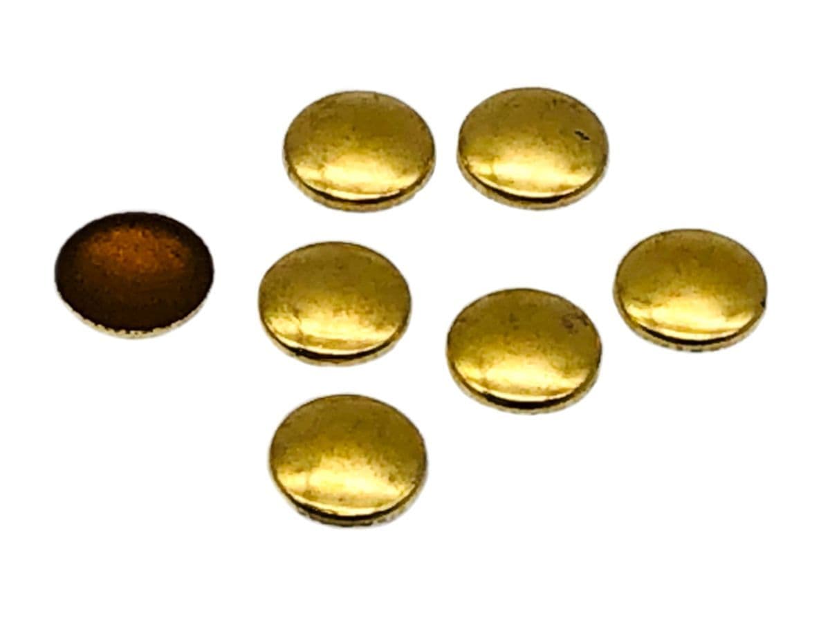 Gold Hot Fix Round Dome EIMASS Iron on Copper Studs DIY Embellishment