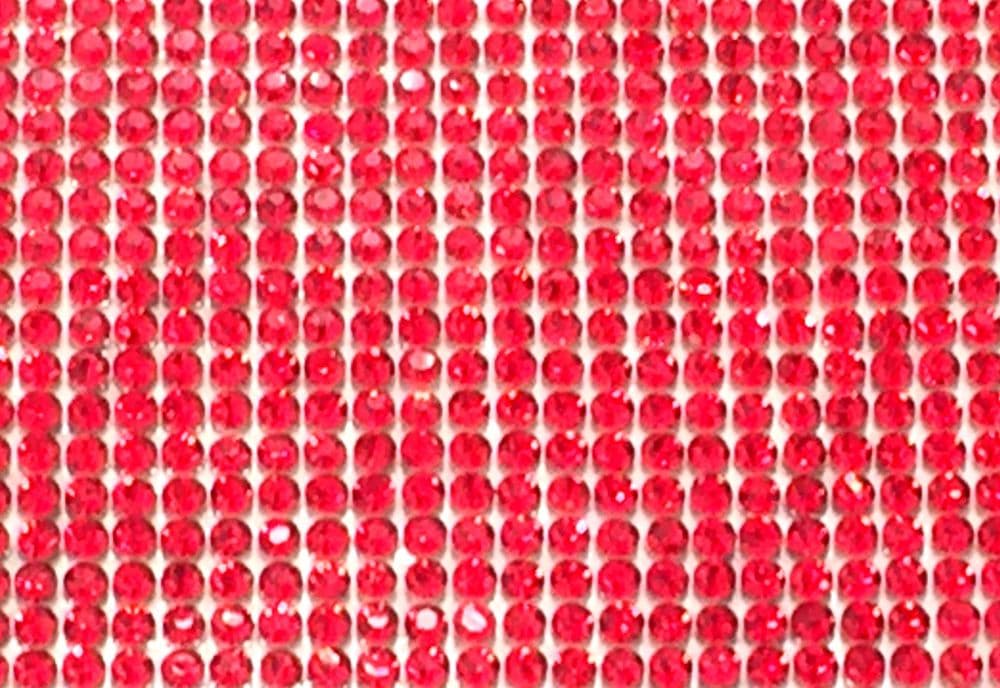 Siam Red Hot Fix Rhinestone Mesh EIMASS Crystal Mesh Rhinestone ...