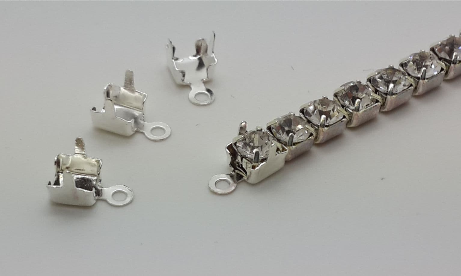 Silver Chain End Connectors