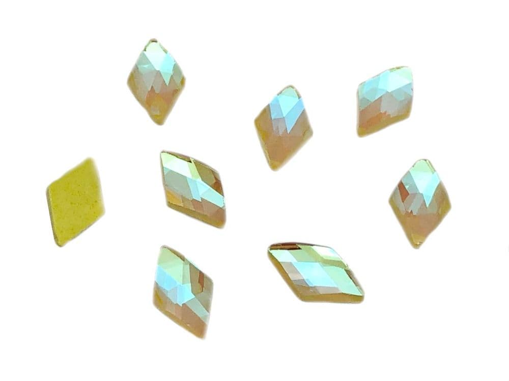 Yellow AB Neon Bicone 5x10mm EIMASS 8830 Tiny Glass Crystals - Nail Art