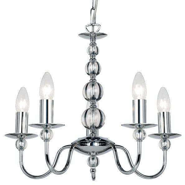 5-Light Chrome Fitting 2013-5CH