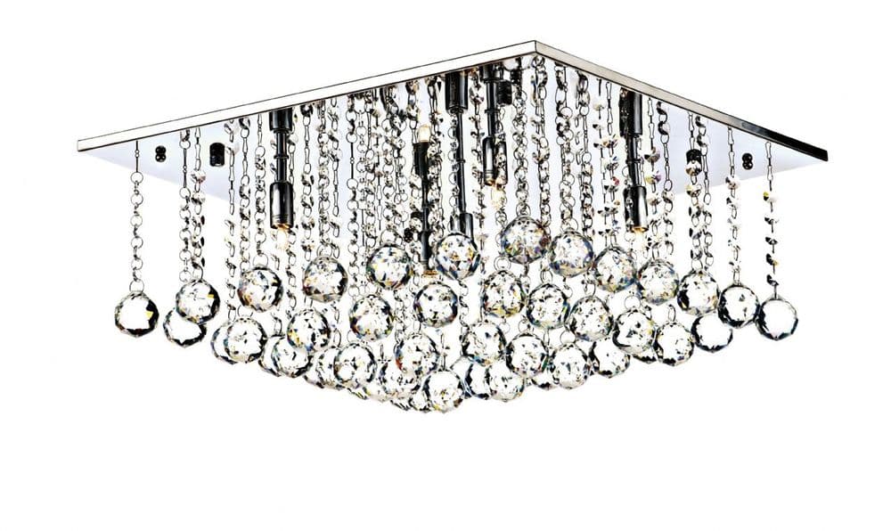 Abacus 5-light Polished Chrome Flush Ceiling Light ABA5050