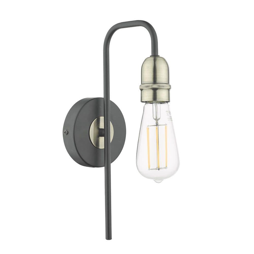 Kiefer 1-light Antique Brass Wall Light Class 2 Double Insulated KIE0722