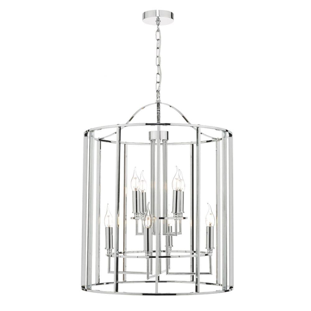 MYKA 8LT LANTERN POL CHR