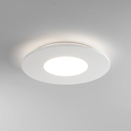 Zero Round LED 7420 Matt White Ceiling Light Double Insulated LED