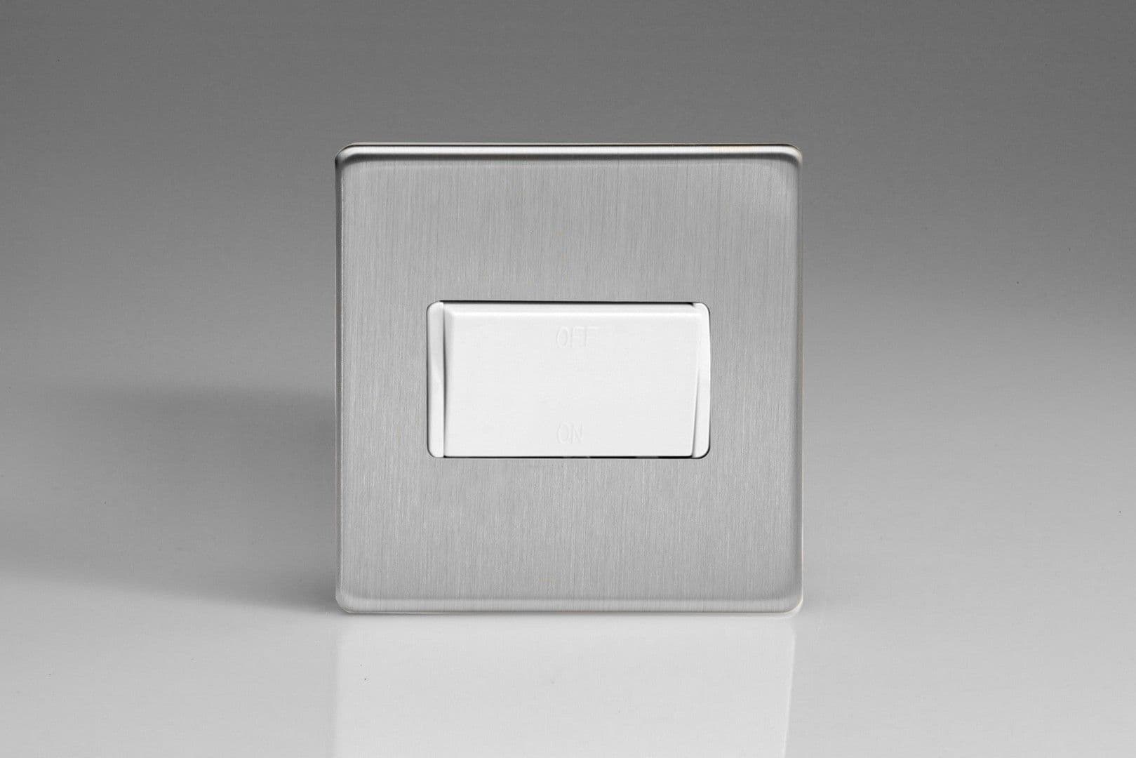 Varilight Fan Isolating Switch 3 Pole Screwless Matt Chrome Finish ...