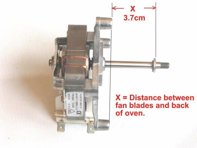 Zanussi convection fan motor MTRZN4110