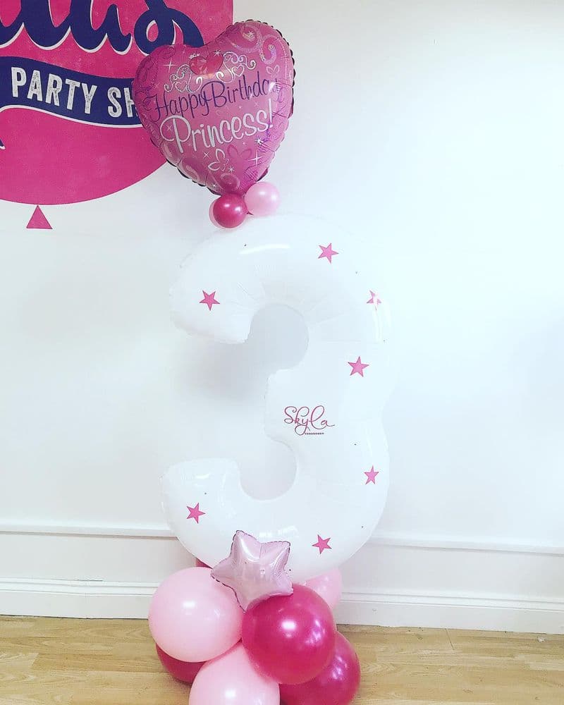 Princess Birthday Number Display