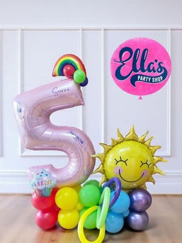Rainbow Sunshine Balloon Display