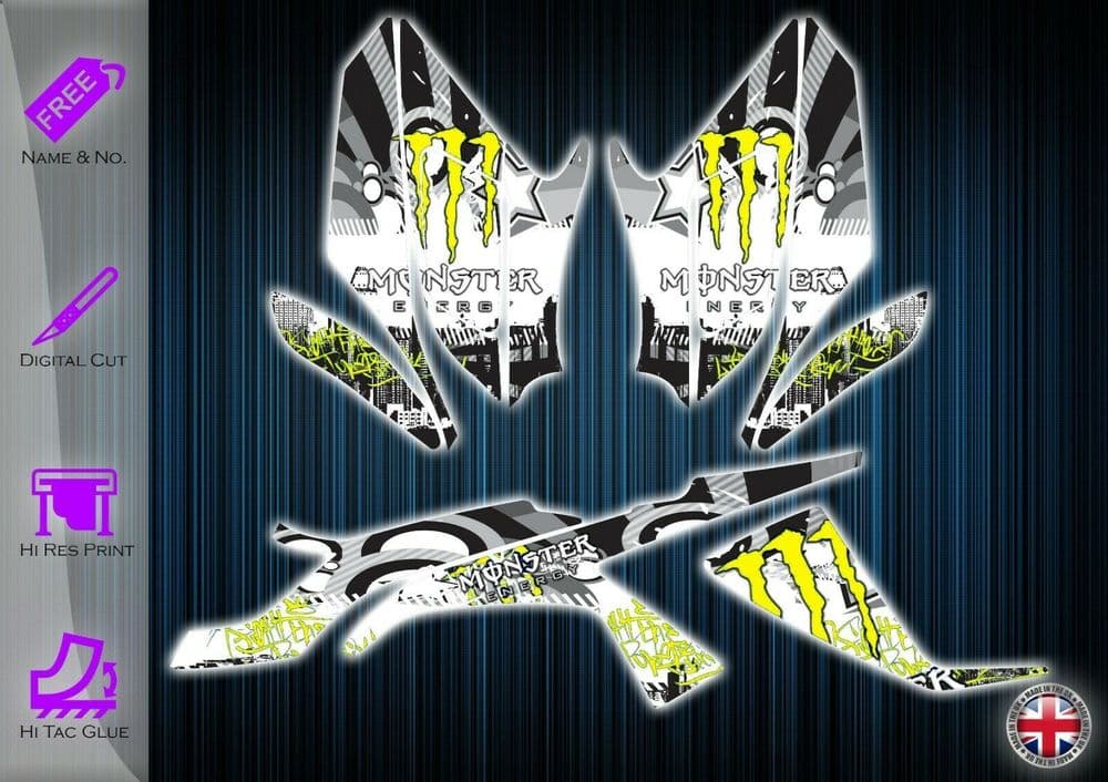 ADLY 500 STICKERS - ADLY 400 GRAPHICS KIT - DECALS QUADZILLA 400 ...