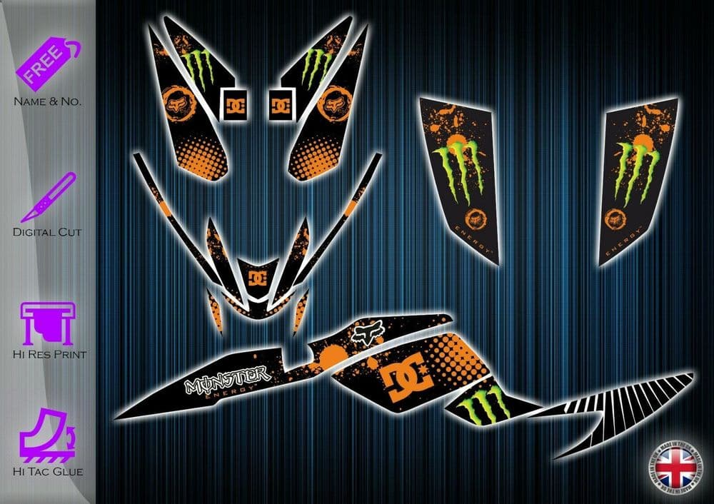 AEON COBRA 400 STICKERS - GRAPHICS KIT - AEON COBRA 350 DECALS ...