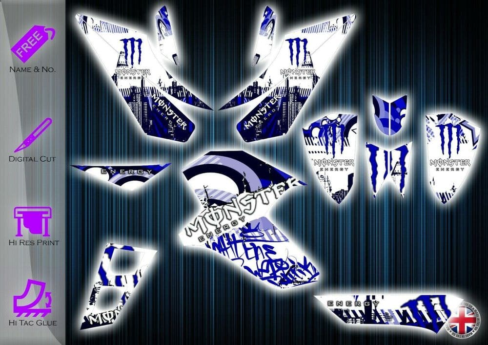 APACHE RLX 320 / 450 STICKERS - GRAPHICS KIT - DECAL - TRITON 450 ...