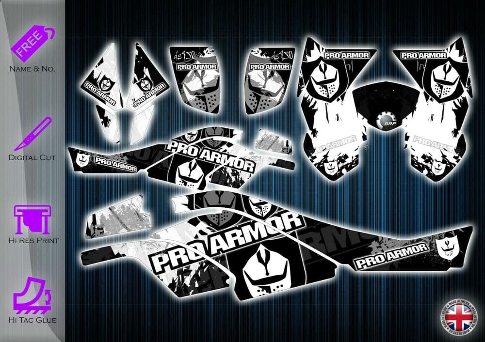 CAN AM DS450 STICKERS - GRAPHICS KIT - DECALS CANAM DS 450 ATV GRAPHICS ...